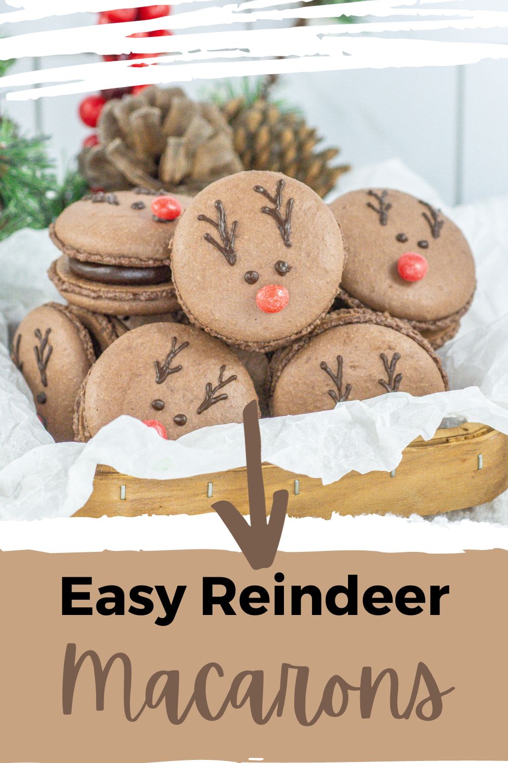 Reindeer Homemade Macaroons Recipe - Kitchen Mixin